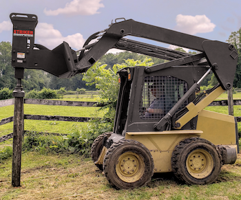 Hydraulic post pounder - Pro Contractor Rentals