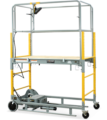Motorized utility scaffold - Pro Contractor Rentals