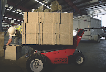 Electric wheelbarrow with flatbed attachment - Pro Contractor Rentals