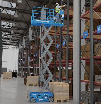 Li-ion-powered scissor lift - Pro Contractor Rentals