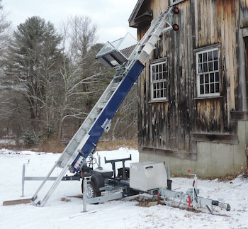 Inclined material lift - Pro Contractor Rentals