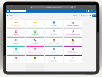 New web interface - Pro Contractor Rentals