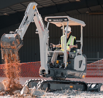 Electric compact excavator - Pro Contractor Rentals