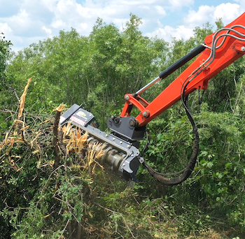 Excavator mulching heads - Pro Contractor Rentals
