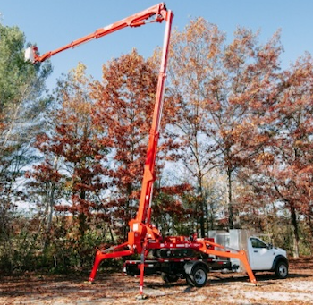 Track lift truck mount and transport deck - Pro Contractor Rentals