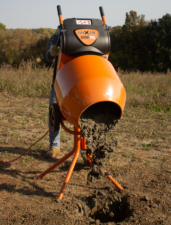 Direct-drive concrete mixer - Pro Contractor Rentals