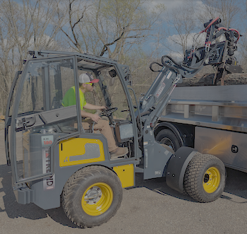 Wheel loader with skid steer attachment plate - Pro Contractor Rentals